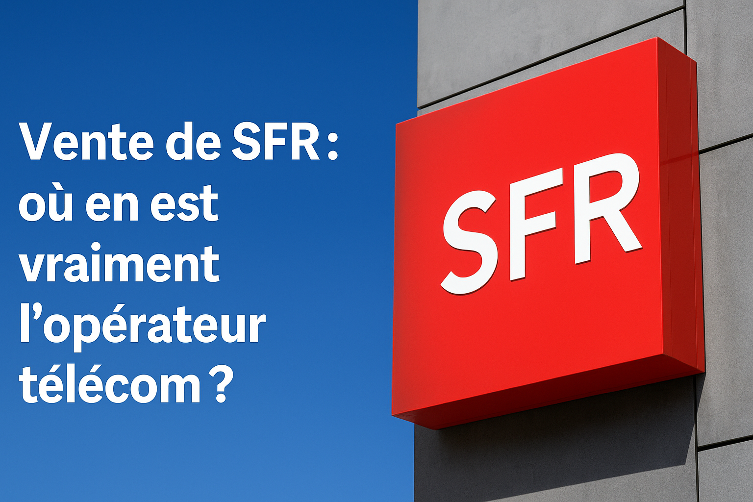 Vente de SFR : où en est vraiment l’opérateur télécom